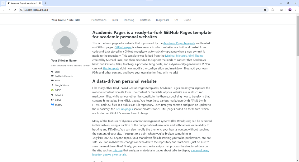Academic Pages - Ujjal Timshina